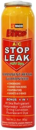 RACO Bitop Car Air Conditioner Stop leak Seal 80g | Repair R134A Refrigerant and Oil Leaks in ...