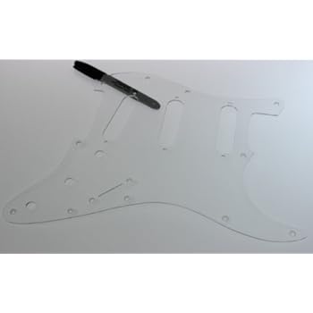 Amazon.com: Fender Stratocaster Strat Clear Pickguard Set: Musical ...