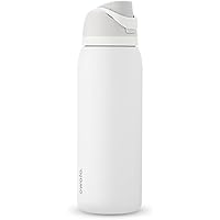 Owala FreeSip - Botella de agua aislada de acero inoxidable con popote ...