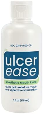 BLUE LIZARD Ulcer Ease Anesthetic Mouth Rinse, 6 oz Bottle price in ...