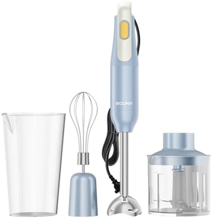 ROUNY Powerful 850W 4-in-1 Hand Immersion Blender, Immersion Multi ...