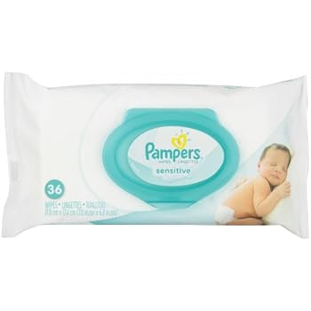 Amazon.com: Pampers Sensitive Wipes Travel Pack 56 Count, (Pack of 8 ...