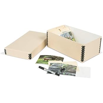 Amazon.com : Lineco Archival Infinity Photo File Box with Metal Edges ...