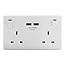 Double Socket with 2 x USB Socket Outlets: Amazon.co.uk: DIY & Tools
