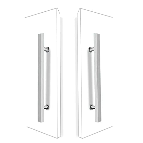 Stainless Steel Push Pull Door Handle Rectangle H-Shape Back To Back ...