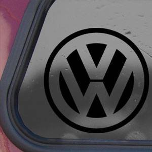 Buy Volkswagen Black Sticker Decal Jetta Beetle Laptop Die-cut Black ...