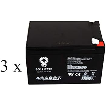 Amazon.com: Kung Long WP12-12 12V 12Ah Wheelchair Battery Replacement ...