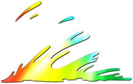 Amazon.com: Wave Water Splash - Vinyl Decal Sticker - 9.25" x 5.75 ...