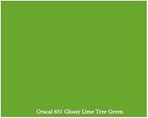 Amazon.com: 12" x 10 ft Roll of Glossy Oracal 651 Lime Tree Green ...