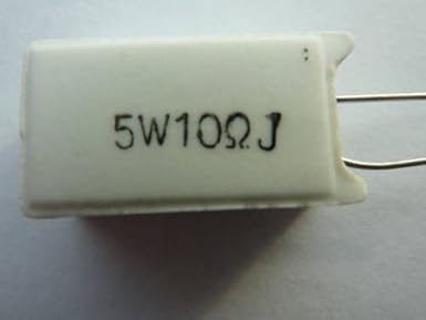 Generic Ceramic Resistor 5W 10 Ohms ( 5 Watts ,10Ohm ): Amazon.co.uk ...