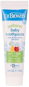 Amazon.com: Dr. Brown's Baby Toothpaste, Apple Pear Flavor Toddlers and ...