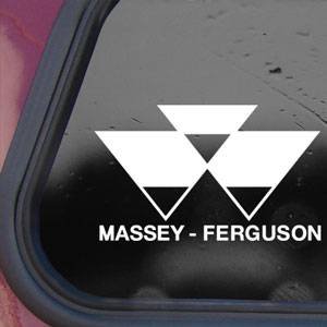 Massey Ferguson White Decal Sticker Wall Laptop Notebook Die-cut White ...
