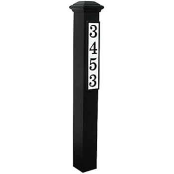 LAP-4X4-S7 Low Voltage Cast Aluminum LED Lighted Address Post with ...