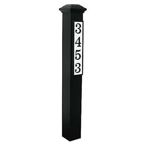 LAP-4X4-S7 Low Voltage Cast Aluminum LED Lighted Address Post with ...
