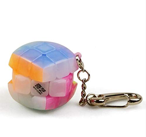 CuberSpeed Mini 3x3 Keychain Cube Jelly 3cm Keyring Cube Mofangge Magic ...