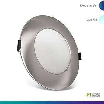 Iluminación Megamex luminario LED/EMPOTRADO 10 W/EVERGLOW SATÍN: Amazon ...