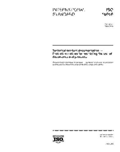 ISO 16016:2000, Technical product documentation -- Protection notices ...