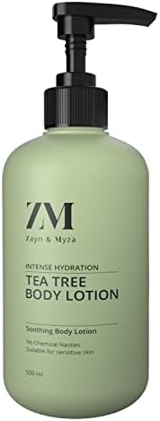 ZM Zayn & Myza Tea Tree Body Lotion, Intense Hydration, with Shea Butter and Niacinamide, Light ...