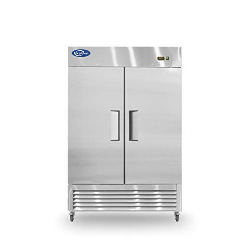 kalifon Reach-in Commercial Freezer 2 Door Stainless Steel Freezer with ...