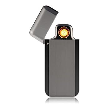 Amazon.com: USB Lighters Metal Rechargeable Windproof Flameless ...