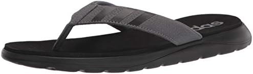 adidas Men's Comfort Flip Flop Slide Sandal, Black/Grey/Grey, 6 price ...