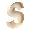 Handmade Unfinished Wooden Fillable Letter S, Personalised fillable ...