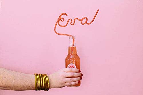 Amazon.com: Custom Name Straw - Personalized Crazy Straws - Bridesmaid ...