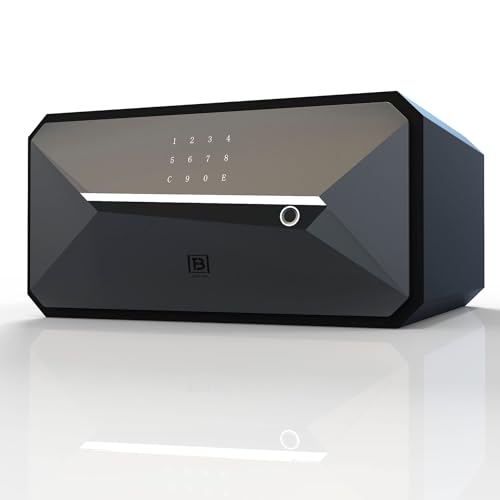 BOFON Y-Series Fingerprint Smart Safe Box Security Box with Key,1.45 ...