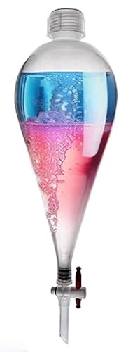 EISCO Separatory Funnel, 500mL - Polypropylene Plastic - Ungraduated ...