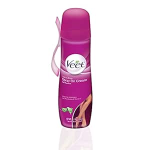 Amazon.com : Veet Spray On Hair Remover Cream, Sensitive Formula, 5.1 ...