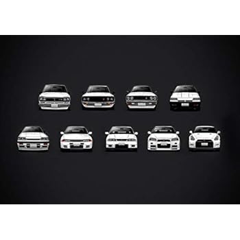 Amazon.com: Nissan GT-R Skyline Timeline Poster 58x30 Large Hd Wall Art ...