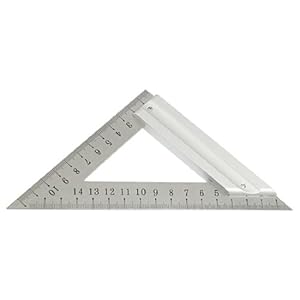 sourcingmap 120mm 170mm Stainless Steel Metric Triangle Ruler Square ...