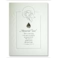 Amazon.com: Memorial Tear Sympathy Card with Pewter Lapel Pin ...