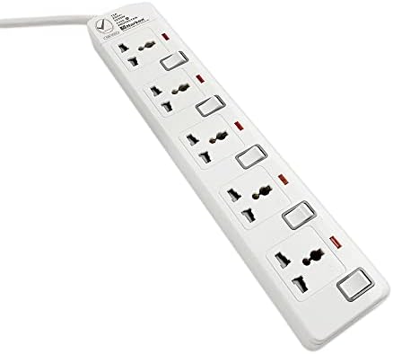 Narken TC HD 6-5 HD-Series Extension Cord (ESMA Certified), 6 Ways 5 ...