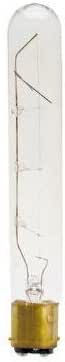 EXIT SIGN LIGHT BULB 25 WATTS T6.5 TUBULAR DC BAYONET BASE LONG LIFE ...