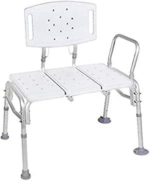 Amazon.com: HEALTHLINE Transfer Bench Adjustable Height, Heavy Duty ...