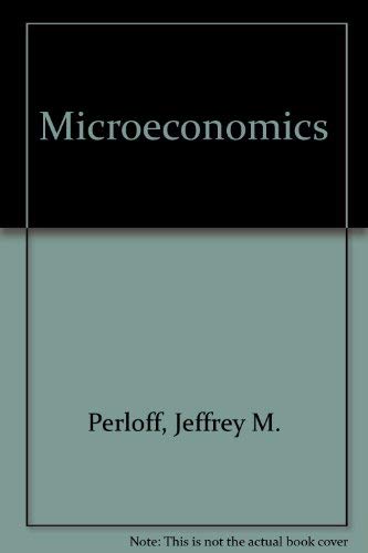 Amazon.com: Microeconomics: 9780321287120: Perloff, Jeffrey M., Whaples ...