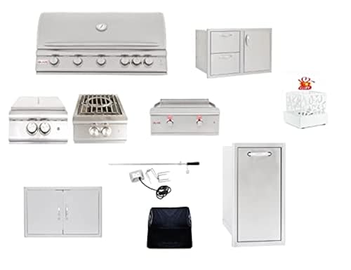 AMS Fireplace | Blaze Package 40 Inch 5-Burner LTE Gas Grill (Liquid ...