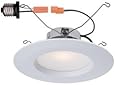 Amazon.com: Commercial Electric 6 in. Recessed White LED Trim: Home ...
