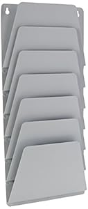 Amazon.com : Buddy Products Mirage 7 Pocket Wall Rack, Steel, 2 x 21.5 ...