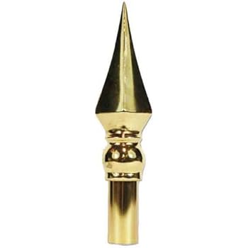 Amazon.com : Fancy Spear Flag Pole End Cap Topper Finial Ornament with ...