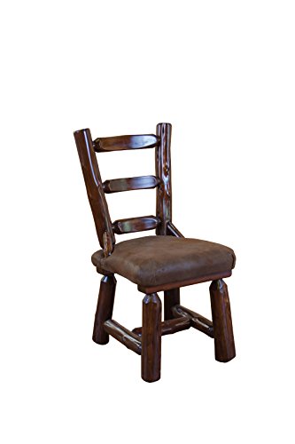 Amazon.com - Rustic Red Cedar Log Dining Chair- Stained- Upholstered ...
