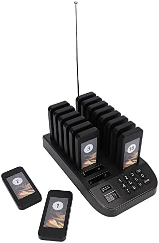 Wireless Calling System, Restaurant Pager System 1 Transmitter + 16 ...