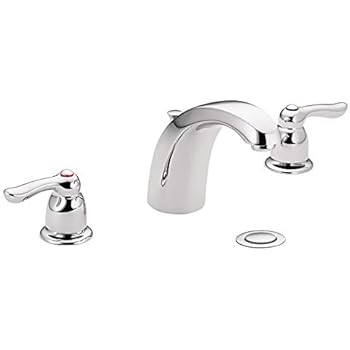 Moen T4570 Monticello Two-Handle Low Arc Bathroom Faucet without Valve ...