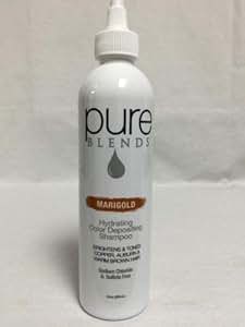 Amazon.com : Pure Blends Hydrating Color Depositing Shampoo - Marigold ...