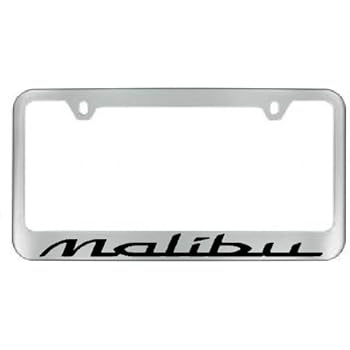 Amazon.com: Chevy Malibu Chrome License Plate Frame with 2 free caps ...