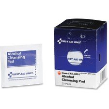 First Aid Only, Inc FAE4001 Alcohol Cleansing Pads, 20/Box | Amazon ...