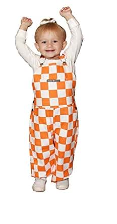 Amazon.com: Game Bibs Youth Checkered Orange/White Overalls: Sports ...