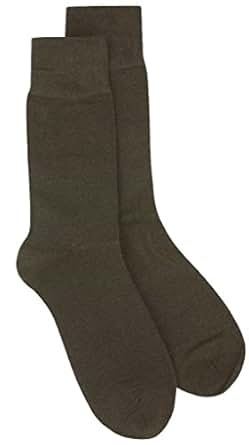 3 Pair of Biagio Solid Men's OLIVE GREEN Color COTTON Dress SOCKS at ...