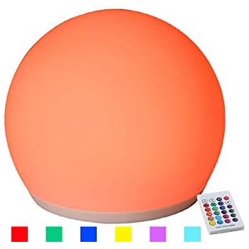 Borelor LED Ball Light, 6-Inch Rechargeable & Remote Control Globe ...